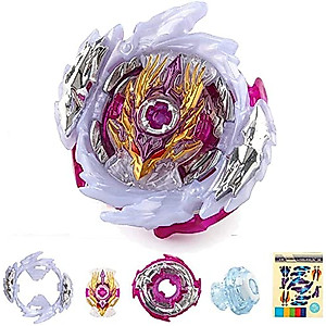 Mopogool Metal Fusion Play Blade Blade Toy Set B Blades Toys SuperKing B-168 Booster Rage Longinus.Ds'3A Battling Top Toys Bey Battle Blade Burst Evolution Left Right Spin String Launcher Grip