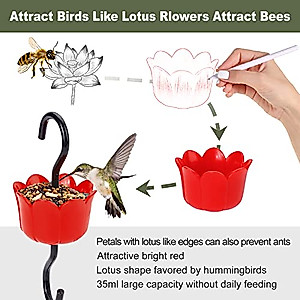 Wooden Hummingbird House Feeder with Rust Resistant Hooks,2024 New Garden Swing Nesting Kits for Outside Hanging Bird Finch Houses Home Decoration with Brush Nylon Lanyard