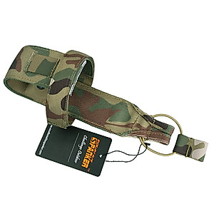 EXCELLENT ELITE SPANKER Tactical Military Portable Belt Bottle Holder Pouch Molle Adjust EDC Water Bottle Carrier for Hunting Walking Running Traveling (Multicam)