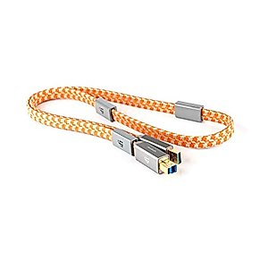 iFi Mercury3.0 Audiophile USB 3.0 A to B Cable for Computer/USB Audio and Data Transfer (0.5m, USB 3.0 B)