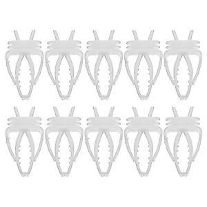 POPETPOP Birds Fruit Vegetable Holder 10pcs Basics Cuttlebone Treat Holder Bird Food Holder Small Animal Fruit Vegetable Holder Food Feed Treating Tool White Pet Bird Feeding Tool