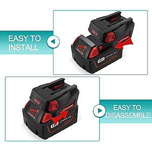 ADVTRONICS Adapter Compatible with Milwaukee M18 18V Battery to for Milwaukee V18 48-11-1830 48-11-2200 48-11-2230 18V NI-CD Tool Battery