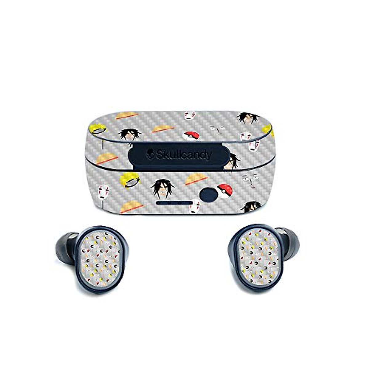 MightySkins Carbon Fiber Skin for Skullcandy Sesh True Wireless Earbuds - Anime Fan | Protective, Durable Textured Carbon Fiber Finish | Easy to Apply, Remove, and Change Styles | Made in The USA