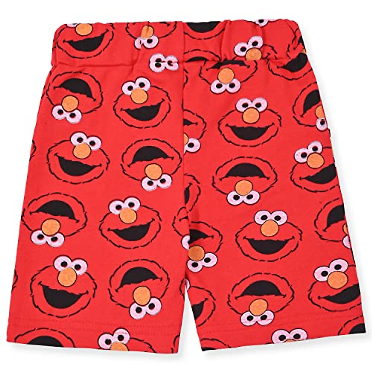 Sesame Street Boys Elmo 2 Pack Shorts for Baby Boys and Toddler Boys – Red/Grey