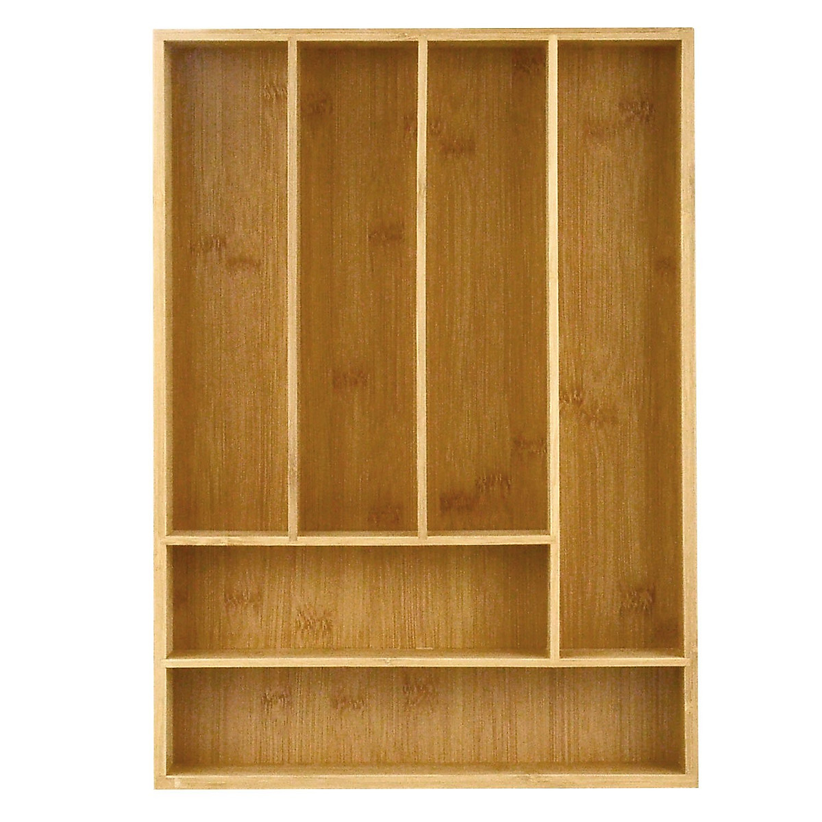 Heim Concept Drawer Organizer Bamboo Cutlery Tray Silverware Organizer/Utensil Holder, Drawer Dividers Organizer for Silverware, Flatware, Knives in Kitchen