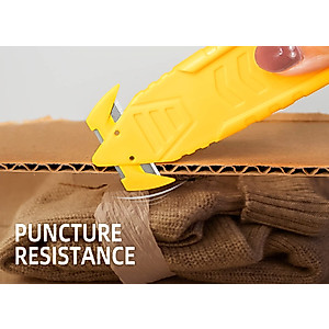 70-Pack Safety Box Cutter, T TOVIA SK2 Stainless Steel Concealed Blade Package Opener with Tape Splitter for Cartons, Cardboard, Wrap, Straps, Film (30 Green, 20 Pink, 20 Yellow)