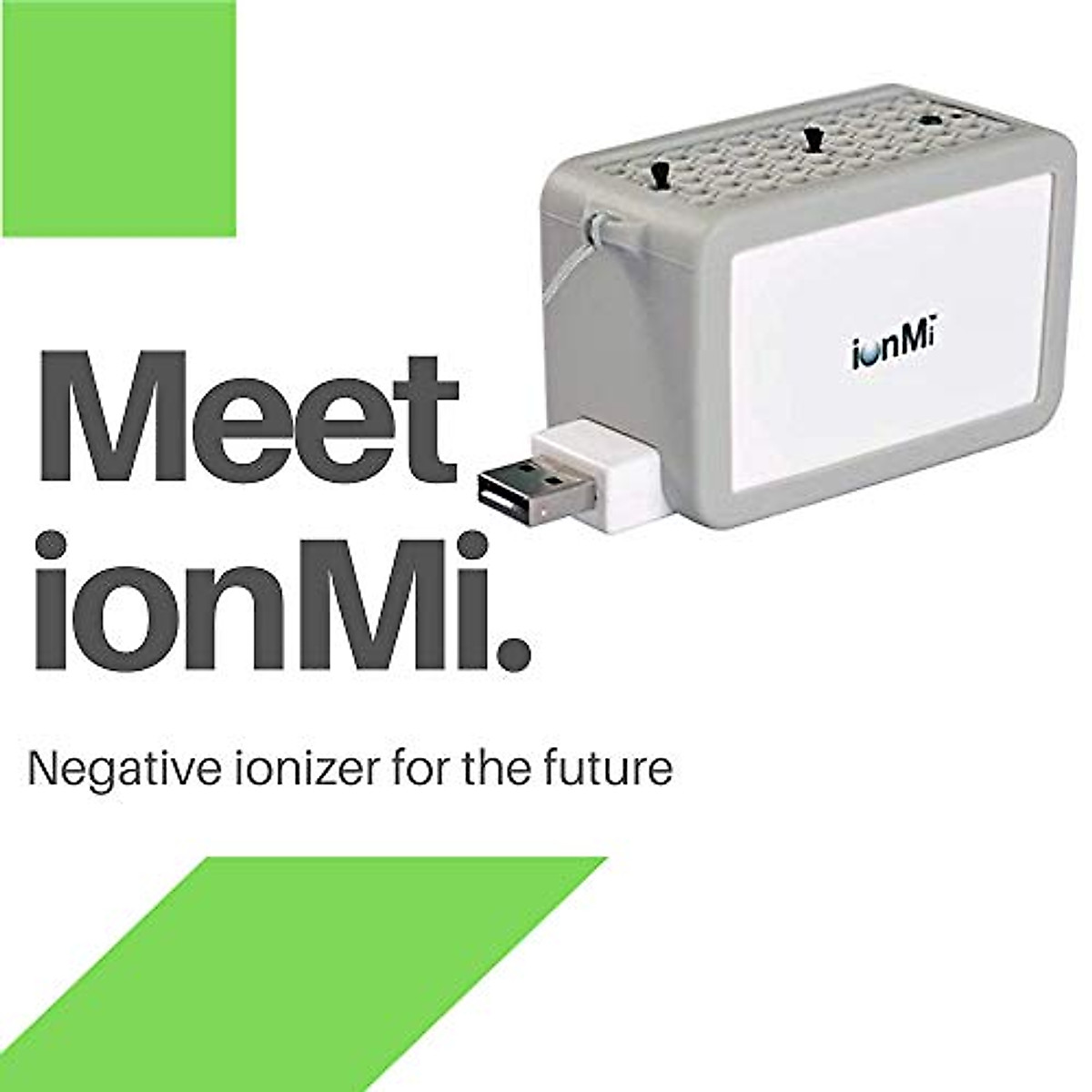 IonPacific ionMi, Wearable Negative Ionizer with Highest Output - Up to 20 Million Negative Ions/Sec, USB Rechargeable, Eliminates: Pollutants, Allergens, Mold, Germs (2-Pack)