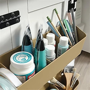 Pemberly Row Contemporary Engineered Wood Sewing Craft Table in Soft White