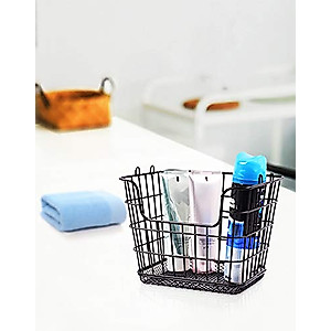 Neat-O Mini Stylish Storage Wire Metal Handle Basket Organizer