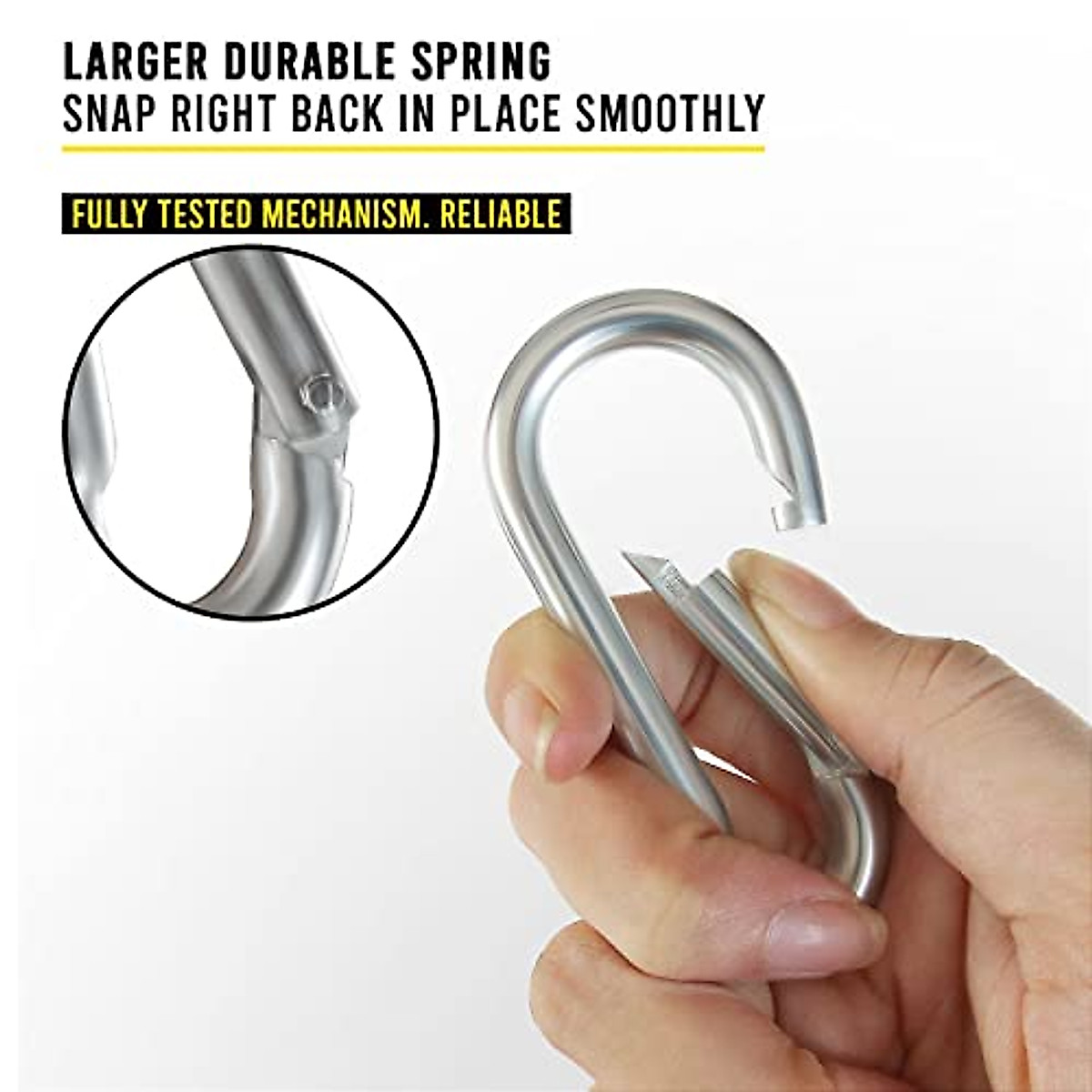 A2ZCARE Combo LAT Pull Down Attachment - Cable Machine Accessories for Home Gym with Multi Option: V-Handle, Tricep Rope, D-Handle, V-Shaped Bar, and Rotating Bar (Snap Hook (Set of 4))