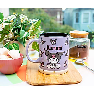 Toynk Sanrio Hello kitty and friends Kuromi Purple Ceramic Mug | Holds 20 Ounces