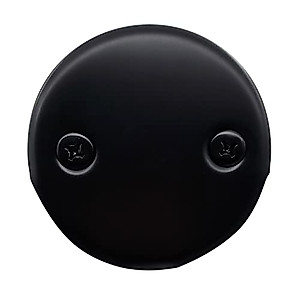 Westbrass 593244-62 White 1-1/2" Tubular Tip Toe Bath Waste Drain Kit, Matte Black, 1 Pack