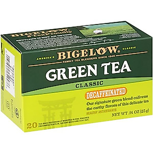Bigelow Classic Green Tea Decaffeinated, 20 ct