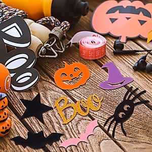 Halloween Bat Ghost Confetti Sprinkles Bats Spider Pumpkin Confetti Table Scatter Witches Spider Webs Five-Pointed Star Halloween Party Decorations Confetti for Halloween Party Favors