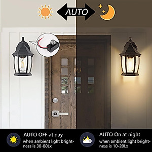 Dusk to Dawn Sensor 2 Packs, Photocell Light Sensor for Outdoor Lighting, 120-277V Photoelectric Switch Replacement with Wire Caps, Hard-Wired Post Eye Light Control Sensor for Post Lamp, Flood Light