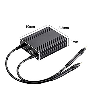 Plastic welder Handheld Spot Welder Portable Mini Spot Welder Aluminum Alloy Shell Portable Precision Spot Welder Universal 18650 Battery CNC machine (Color : Black)