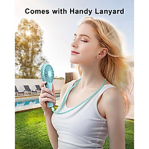 TriPole Mini Handheld Fan Battery Operated Small Personal Portable Fan Speed Adjustable USB Rechargeable Fan Cute Design Powerful Eyelash Fan for Stylish Kids Girls Women Men Indoor Outdoor Travelling