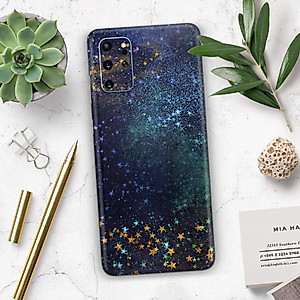 DesignSkinz Swirling Multicolor Star Explosion Protective Vinyl Decal Wrap Skin Cover Compatible with The Samsung Galaxy S20 (Screen Trim & Back Glass Skin)
