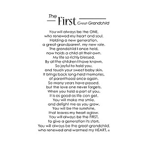 The Grandparent Gift Co. First Great-Grandchild Photo Frame