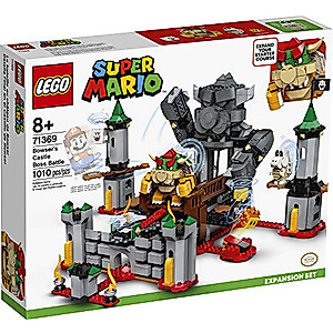 LEGO Super Mario Bowser's Castle Boss Battle Expansion Set 71369 Building Kit; Collectible Toy for Kids to Customize Their Super Mario Starter Course (71360) Playset (1,010 Pieces)