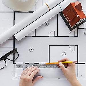 2 Pieces 6 Inch 15 cm Pocket Ruler Flexible Precision Stainless Steel Ruler with Detachable Clips Stainless Steel Pocket Clip Scale Gauge Ruler Metric British System