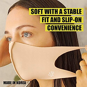 LAPCOS Reusable Face Mask (5 Pack, Variety) Washable & Brethable Protective Cloth Mask for Adults - Lightweight Face Covering for Daily Wear, Comfortable Fit for Men, Women and Teens