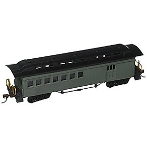 Bachmann Industries 1860 - 1880 Passenger Cars - Combine - Painted, Unlettered Green (HO Scale)