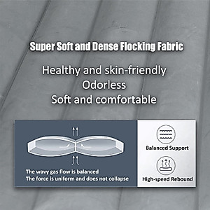 GJXJY Car Air Mattress Back Seat Truck, Inflatable Blow Up Bed with 2 Pillows and Electric Car Air Pump Portable Sleeping Pad for Travel Camping (Black)