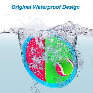 Qrooper Kids Toys Toss and Catch Game Set - Beach Toys Pool Toys Outdoor Toys for Kids Ages 4-8, Stocking Stuffers for Kids, Beach Games, Yard Games for Kids Adults Family Outside Games