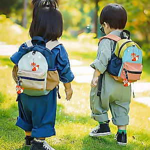 Elecrainbow 40 Pack Fox Keyring Pack Party Favor for Woodland Party, Camp Baby Shower, Stay Clever Themed Kids Birthday, Wild ONE First Birthday, Gender Reveal