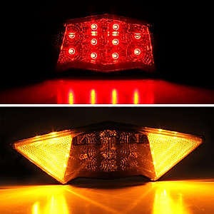 SAUTVS LED Tail Light for Can-Am Outlander 400 500 650 800 08-23, Smoked Black LED Taillight Rear Brake Stop Lamp for Can Am Outlander 400 500 650 800 2008-2023 Accessories (1PCS, Replace #710001203)