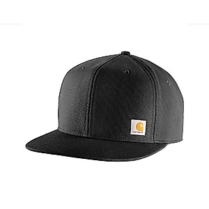 Carhartt Men's 100 Percent Cotton Duck Moisture Wicking Fast Dry Ashland Cap,Black,One Size