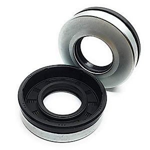 REPLACEMENTKITS.COM Brand Bronco Roto Tiller 2pc Axle Seal Kit Fits Craftsman Huskee Troy-Bilt Yard Machines Replaces MTD 721-04232
