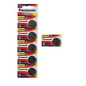 Panasonic CR2032 Battery Lithium cr-2032 3V Coin Cell pack of 6 batteries"panasonic brand name batteries" exp. date 2022