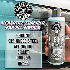 Chemical Guys SPI_404_16 Light Metal Polish, 16 oz, Blue