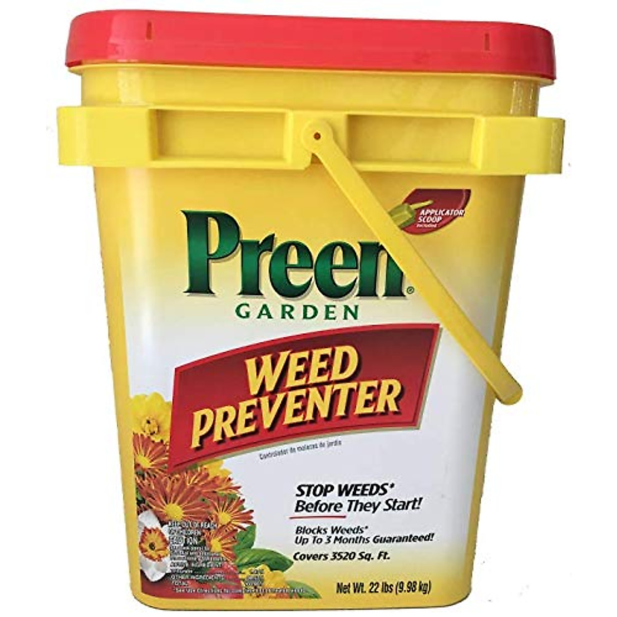 Preen Garden Weed Preventer, 22 lb. Covers 3,520 sq. ft, Natural
