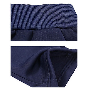 Lavnis Men's Casual Tracksuit Full Zip Running Jogging Athletic Sports Jacket and Pants Set Black L