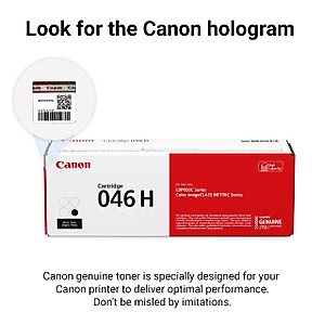 Canon Genuine Toner, Cartridge 046 Black, High Capacity (1254C001), 1 Pack, for Canon Color imageCLASS MF735Cdw, MF733Cdw, MF731Cdw, LBP654Cdw Laser Printer