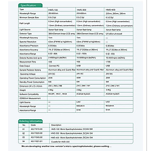 Portable UV-Vis Micro-Spectrophotometer (HMS-300)