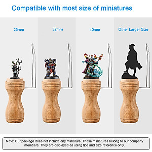 Jucoci Painting Handle for Miniautres Paint Handle Compatible with DND Miniatures, Scale Model, Fantasy Figurines