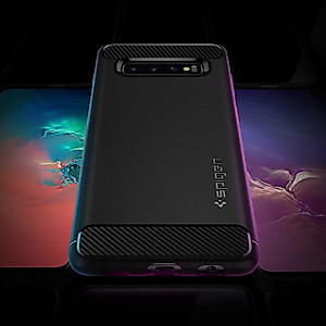 Spigen Rugged Armor Designed for Samsung Galaxy S10 Case (2019) - Matte Black