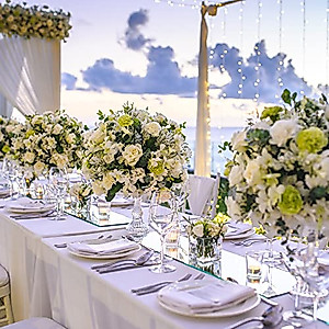 HongWay 4 Pieces Floral Foam Cage Flower Holder with Floral Foam for Fresh Flower Arrangement and Wedding Holiday Decorations