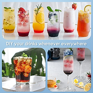 Round Ice Cube Tray with Lid & Bin Ice Ball Maker Mold for Freezer with Container Mini Circle Ice Cube Tray Making 66PCS Sphere Ice Chilling Cocktail Whiskey Tea Coffee 2 Trays 1 ice Bucket & Scoop