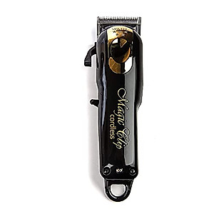 WAHL Magic Clip Gold & Black & Limited Edition Hair clipper Professional Cordless Made in USA- With 8 combs