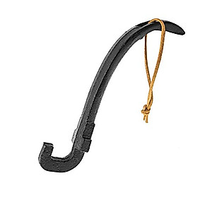 AJinTeby Grill Grate Lifter Cast Iron Universal Cooking Grid Lifter for Most Charcoal, Gas Grills BGE and Kamado Grills, Cast Iron Grate Lifter