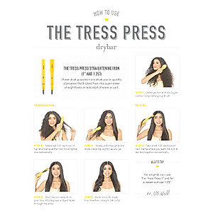 Drybar The Tress Press Straightening Flat Irons | Single Pass Sleek Hair