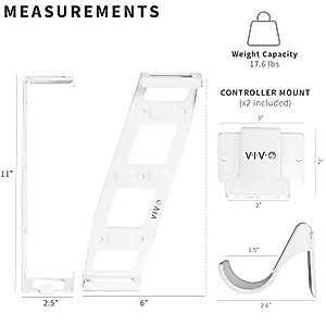 VIVO Steel Wall and Under Desk Mount Bracket Designed for Xbox Series S Gaming Console, Horizontal and Vertical Display, Open Design, White, Mount-XSSU1 [Xbox_Series_x]…
