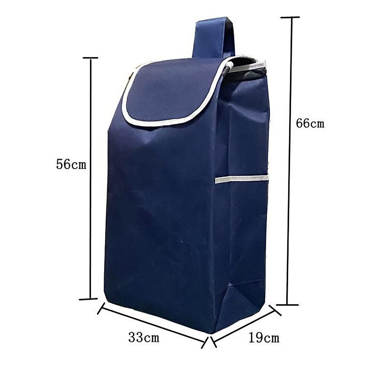 Portable Shopping Bag Foldable Heavy Duty Replacement Bag Shopping Spare Bag Reusable Waterproof for Shopping Cart Fold up Hand Truck red