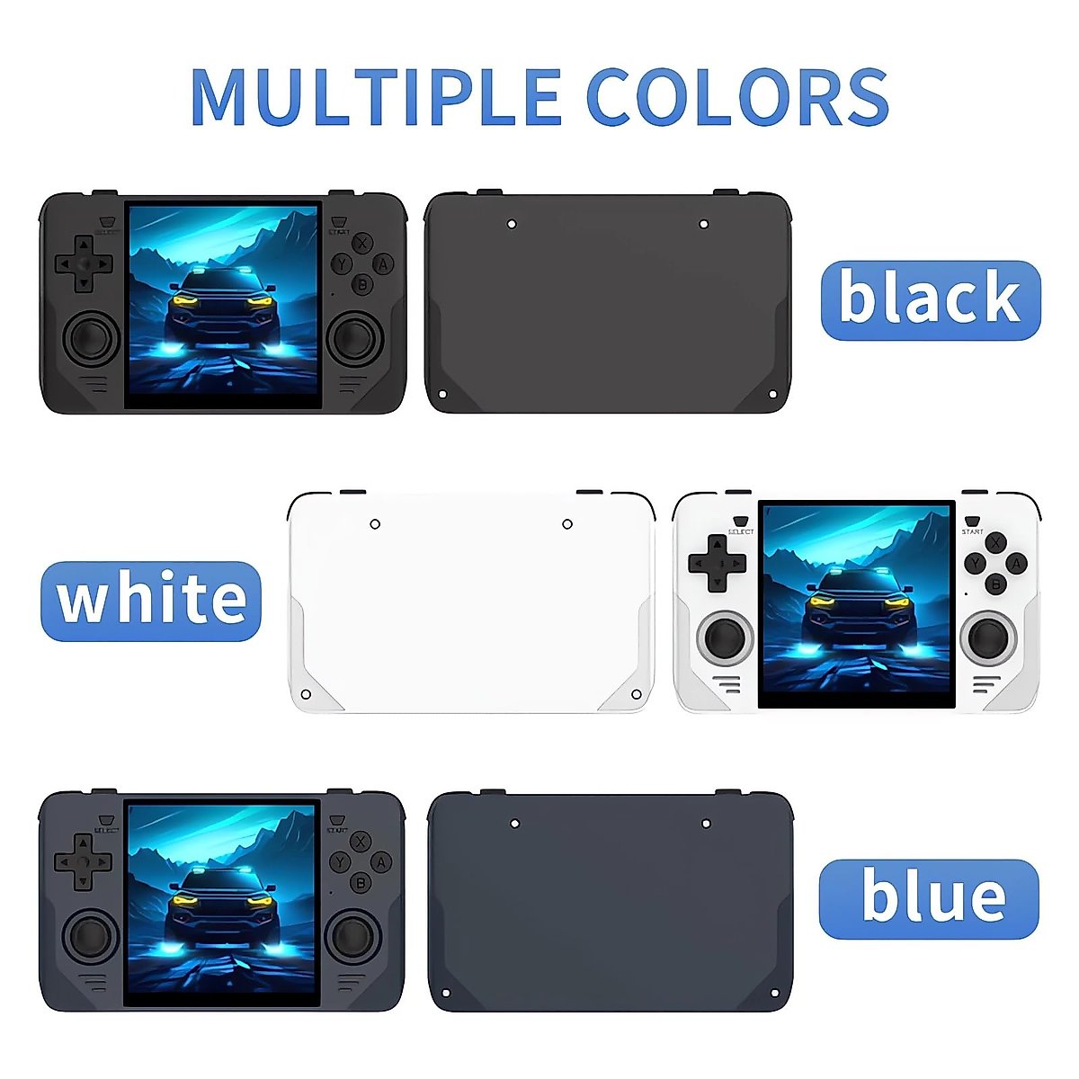 RGB30 Handheld Game Console 4 inch IPS Retro Hand-held Games Consoles Hand Held Video Game System Support Multiplayer WF BT RK3566 White