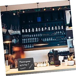 Ciieeo 16pcs Supermarket Label Chalkboard Table Chalkboard Message Board Chalkboard Kitchen Signs Chalkboard Menu Board Desk Topper Food Decor Plastic Child Hot Bend Blackboard Table